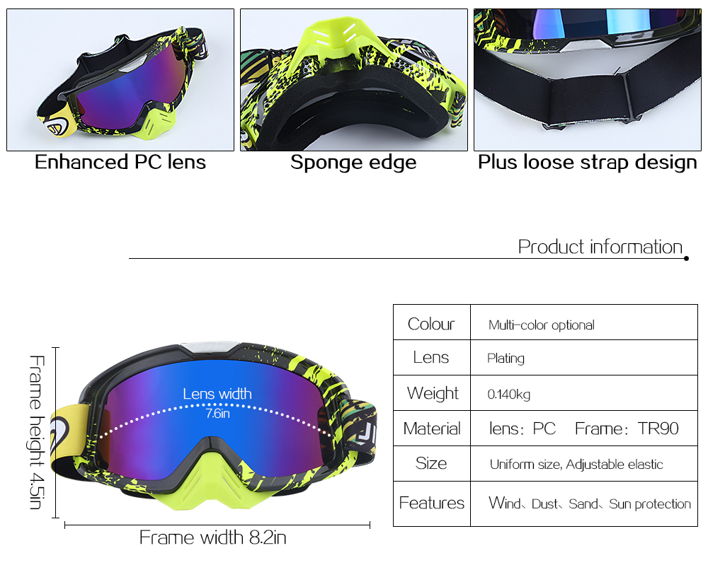 Polarized ATV Goggles With Nose Guard - Mpmgoggles